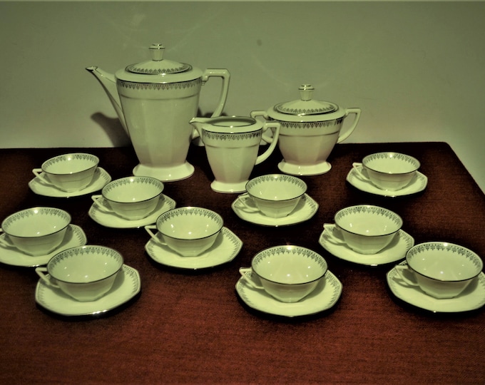 Stunning French Limoges F. Legrand Art Deco Tea Set C1920 - Etsy