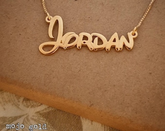 Jordan Name Necklace - Etsy