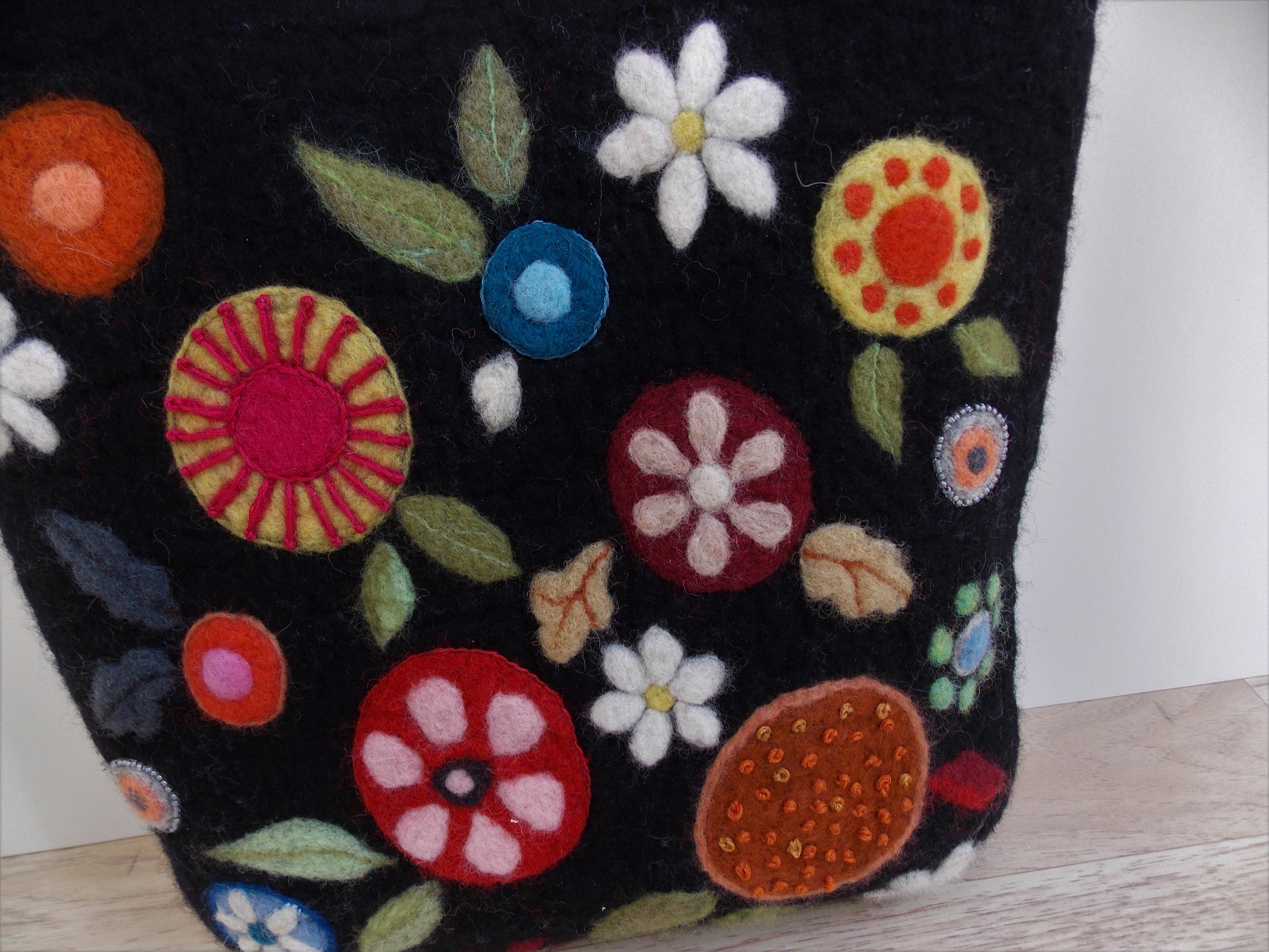 Handmade Felted Wool Handbag, Women's Handbag, Purse, Flower Bag - Etsy