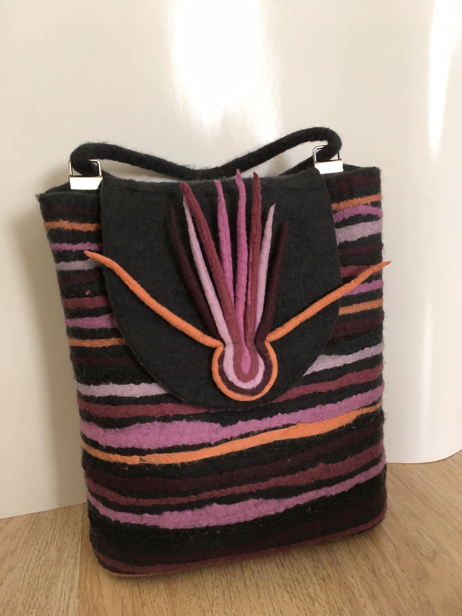 Handmade Felted Wool Handbag, Women's Handbag, Purse, Art Bag - Etsy