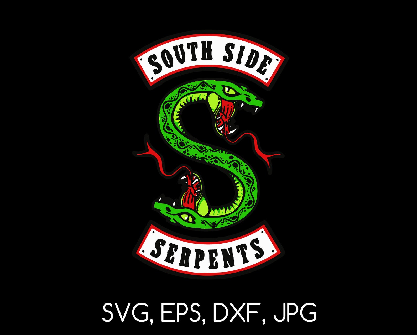 Southside Serpents SVG EPS DXF Jpg Digital Cut File for | Etsy