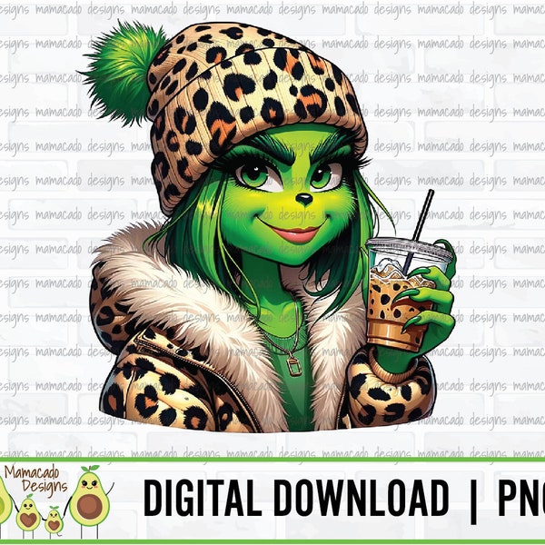 Cute Girl Grinch Png - Etsy