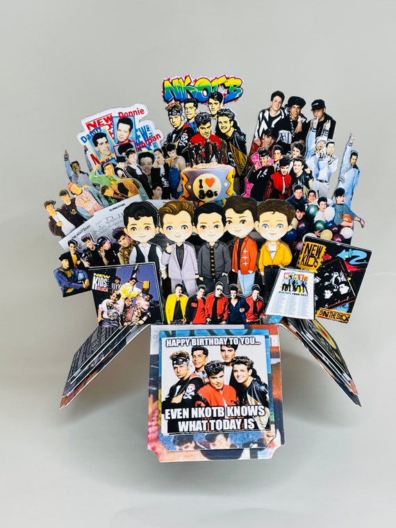 80s Boy Band Box Card - Etsy