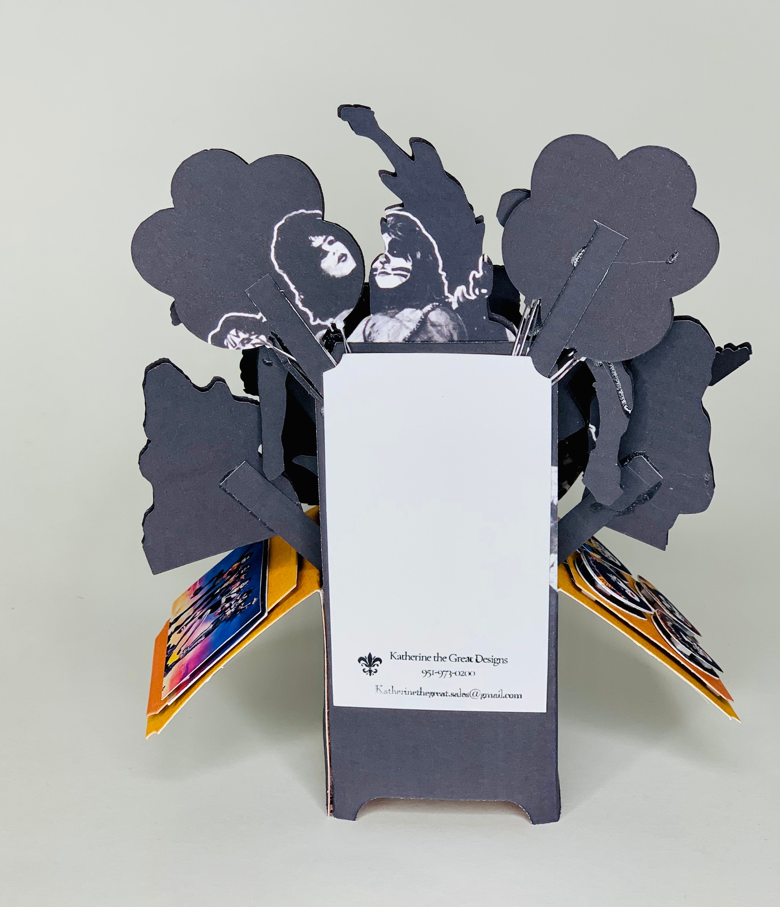 Kiss Band Birthday Box Card | Etsy