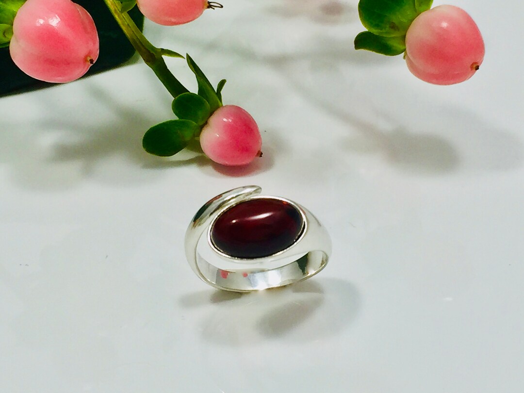 Cherry Amber Stone Ring,souvenir Amber Gemstone,bernstein,women Amber ...