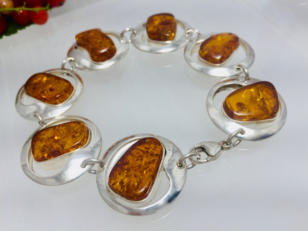 Baltic Amber Bracelet,amber Stone,handmade Amber Bracelet,bernstein ...
