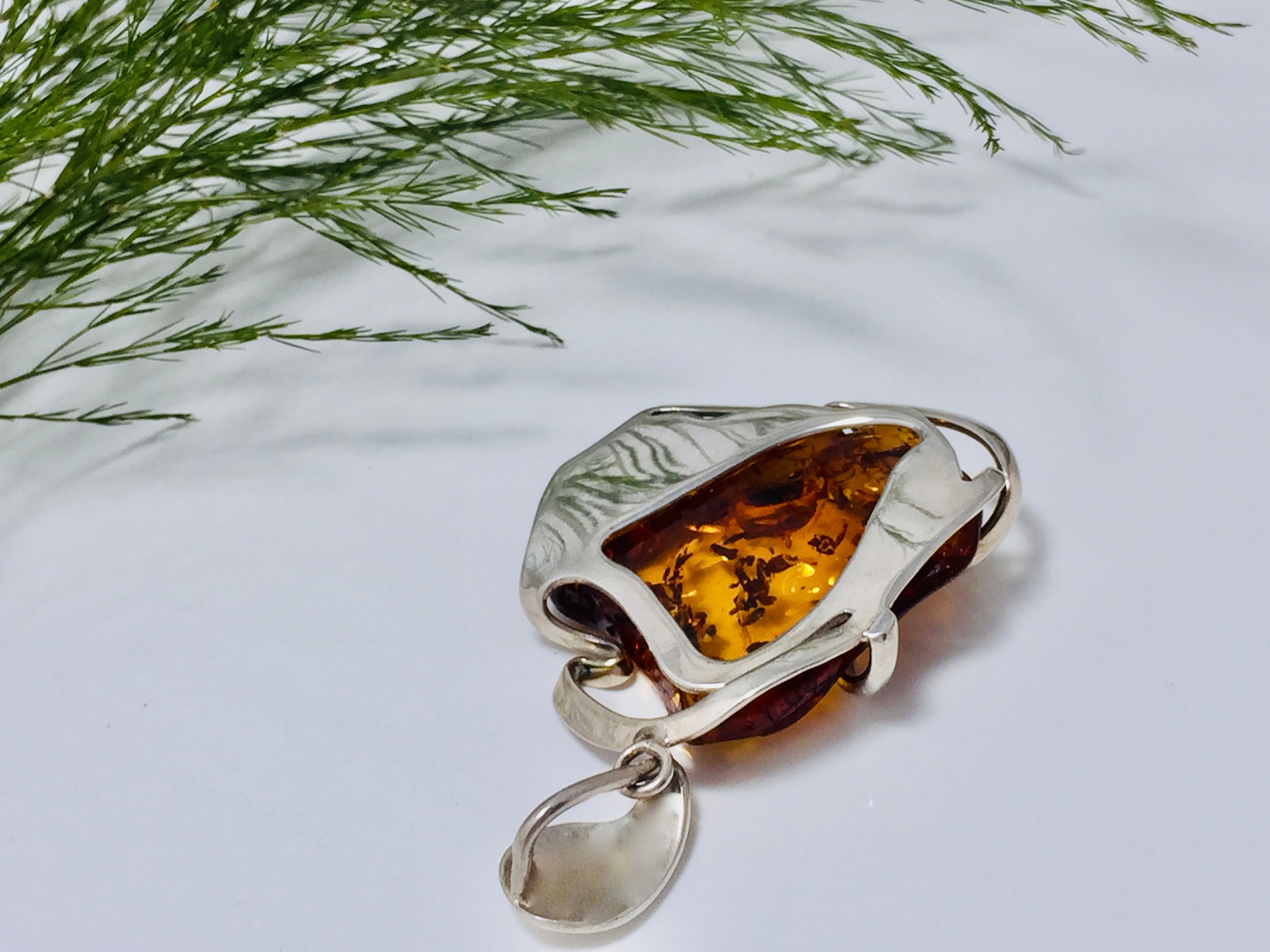 Large Amber Pendant,bernstein,raw Amber Necklace,women Amber Pendant ...