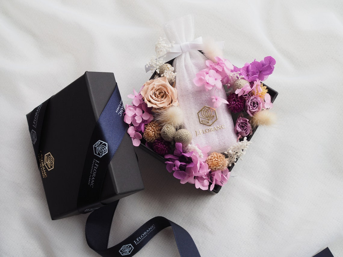 Flower Candle Box, Gift Box, Flower Box, Preserved Flower, Valentine’s ...