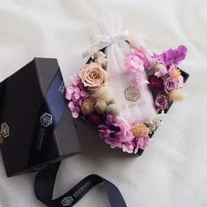 Flower Candle Box, Gift Box, Flower Box, Preserved Flower, Valentine’s ...