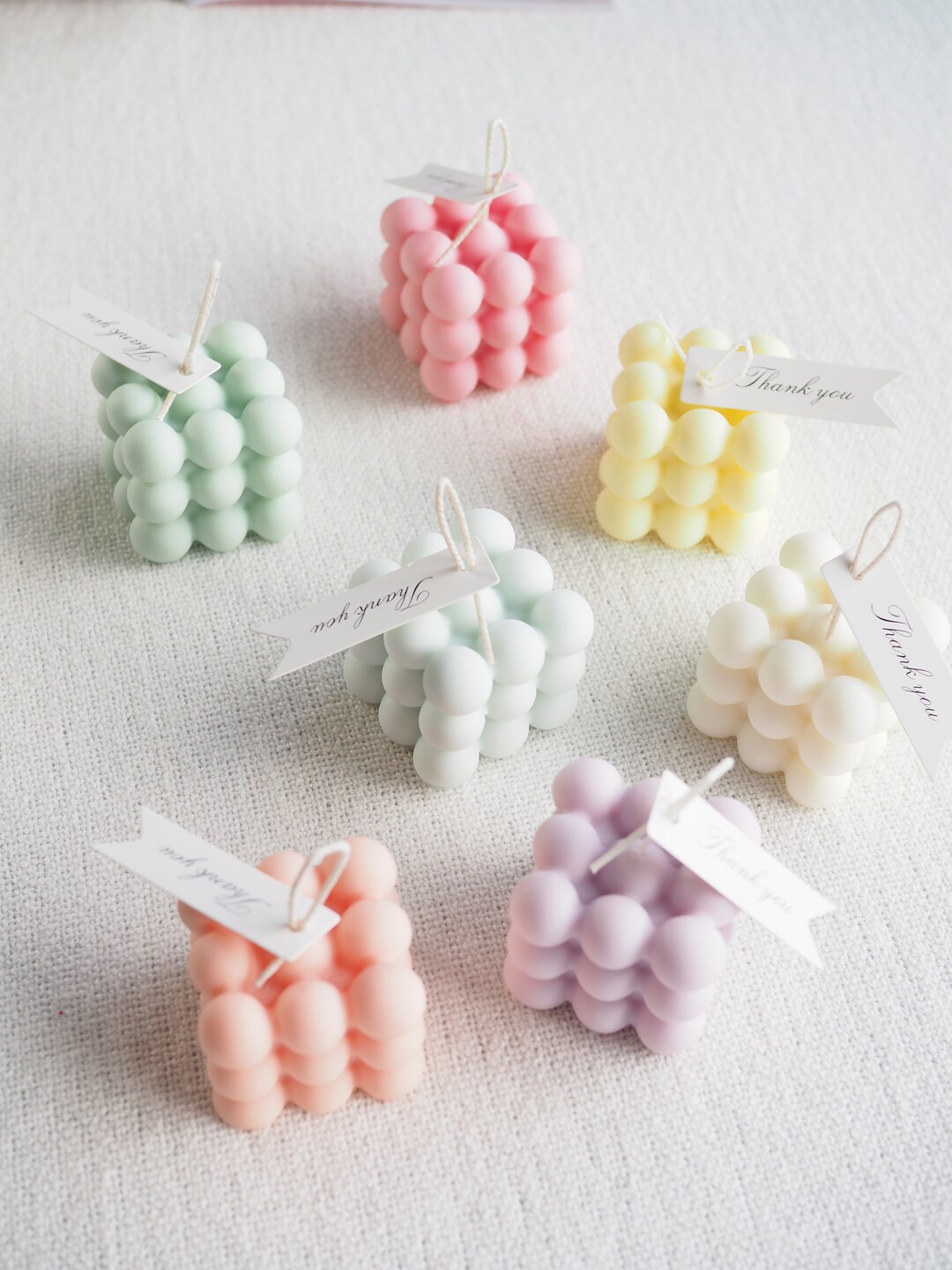 Cube Candle, Handmade Candle, Organic Candle, Thank You Gift, Gift for ...