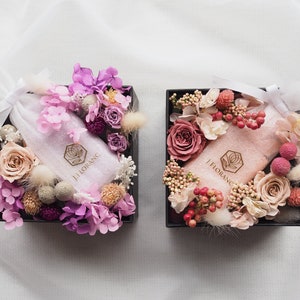 Flower Candle Box, Gift Box, Flower Box, Preserved Flower, Valentine’s ...