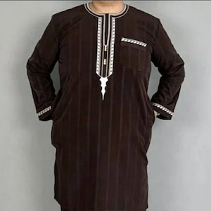 Men Thobe With Pants, African Men Wear , Islamic Clothing, Jubba Thobes ...