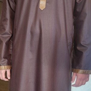 Men Designer Thobes for Prayer, Arabic Long Qatar Robes for Men Kids ...