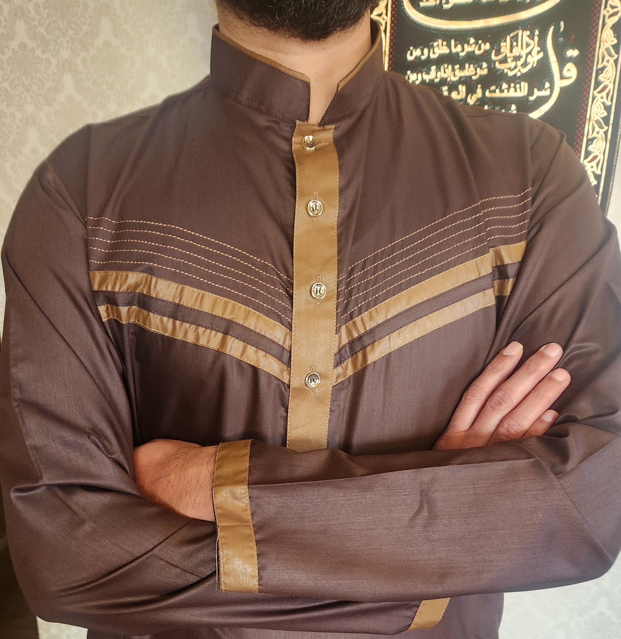 Men Designer Thobes for Prayer, Arabic Long Qatar Robes for Men Kids ...