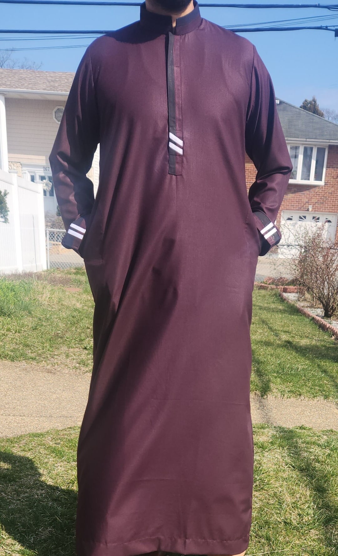 Designers Men Thobe Islamic Muslim Clothing, Arabic Men Wear , Ramadan ...