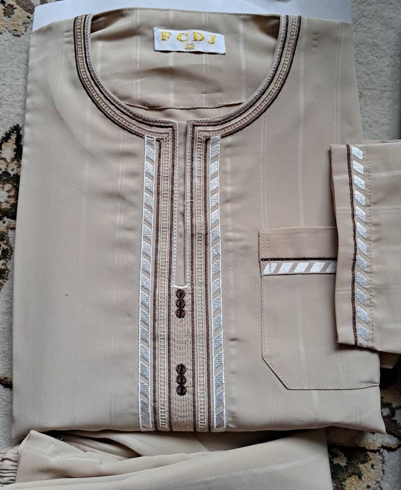 Men Thobe With Pants African Men Wear Islamic Clothing - Etsy