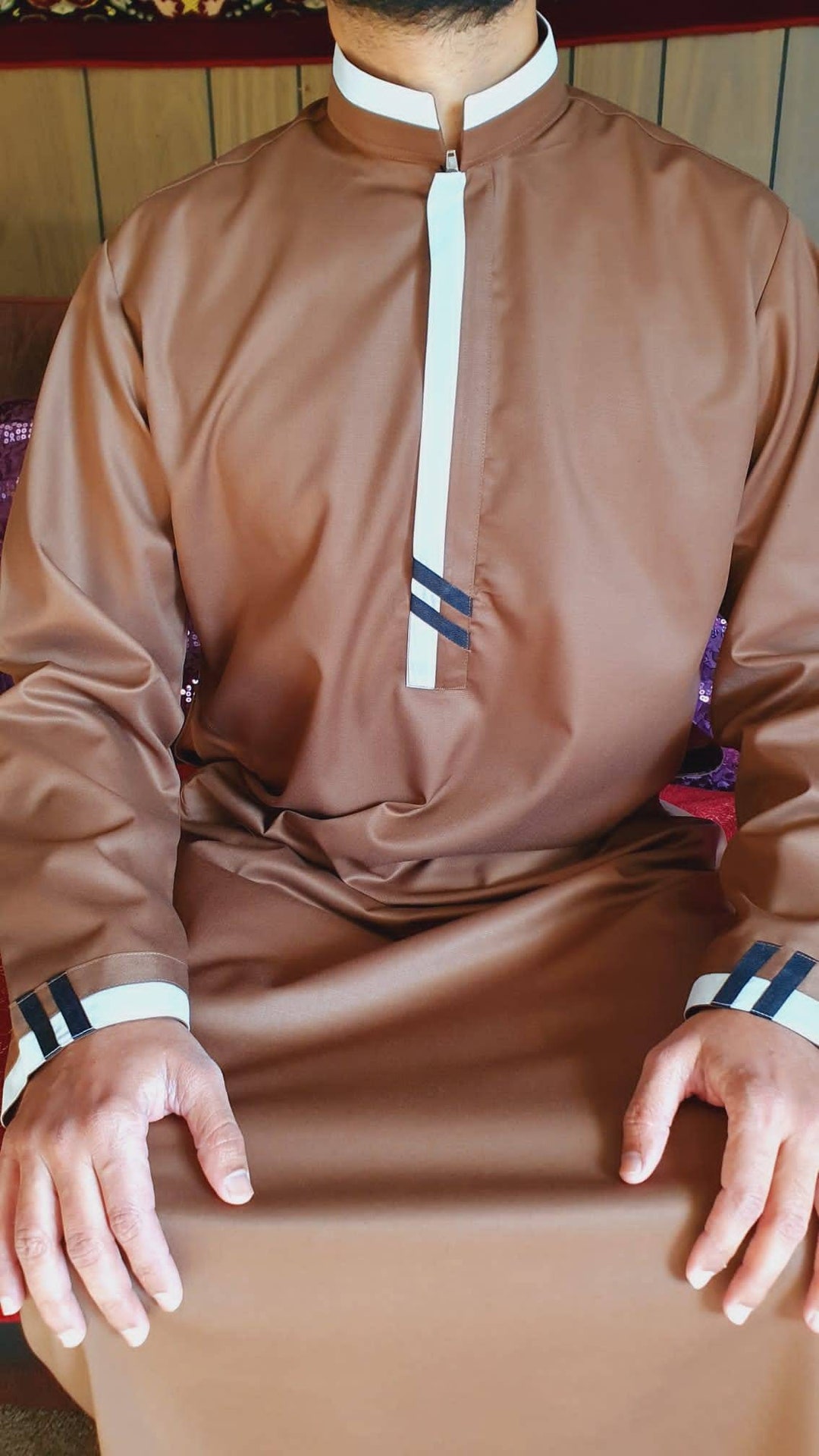 Ielegant Designers Men's Thobe Islamic Muslim Arabic Men Wear Hoodie ...