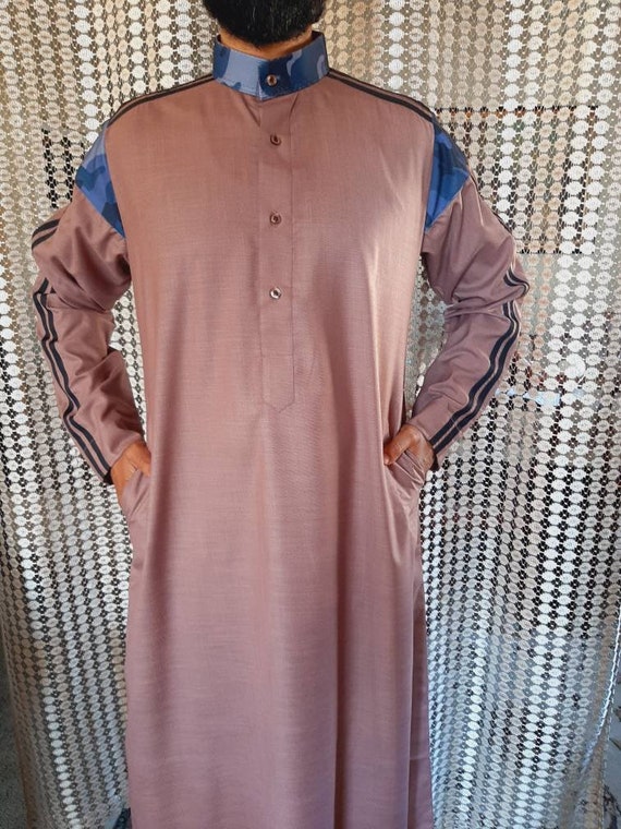 Thobes Thobe Hooded Designer Thobe Arabic Dress Islamic - Etsy