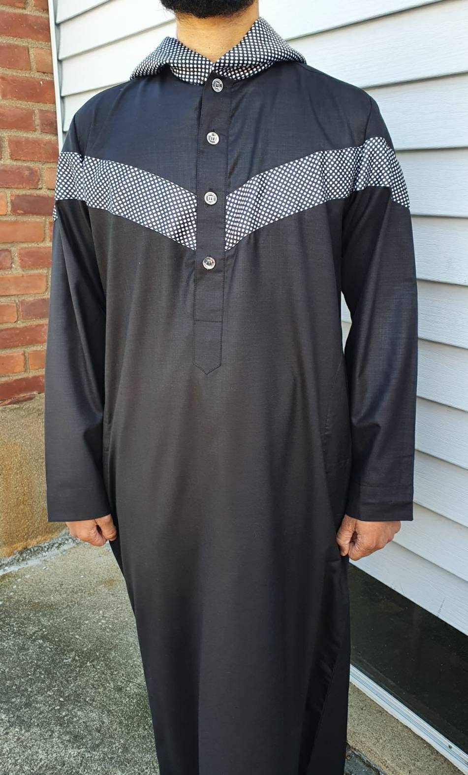 Thobes, Thobe, Hooded Designer Thobe, Arabic Dress, Islamic Clothing ...