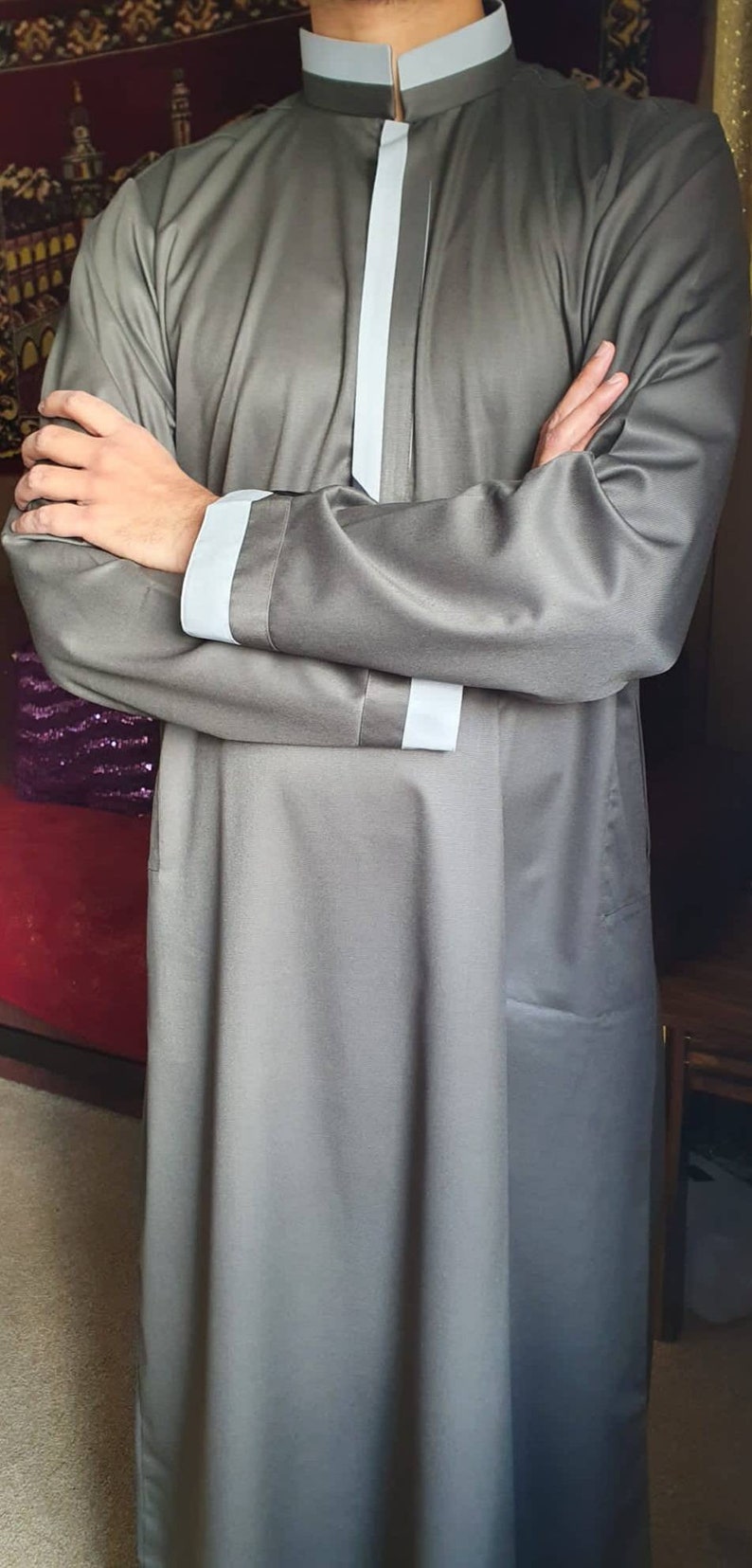 Thobes Thobe Ielegant Designer Thobe Arabic Dressislamic - Etsy