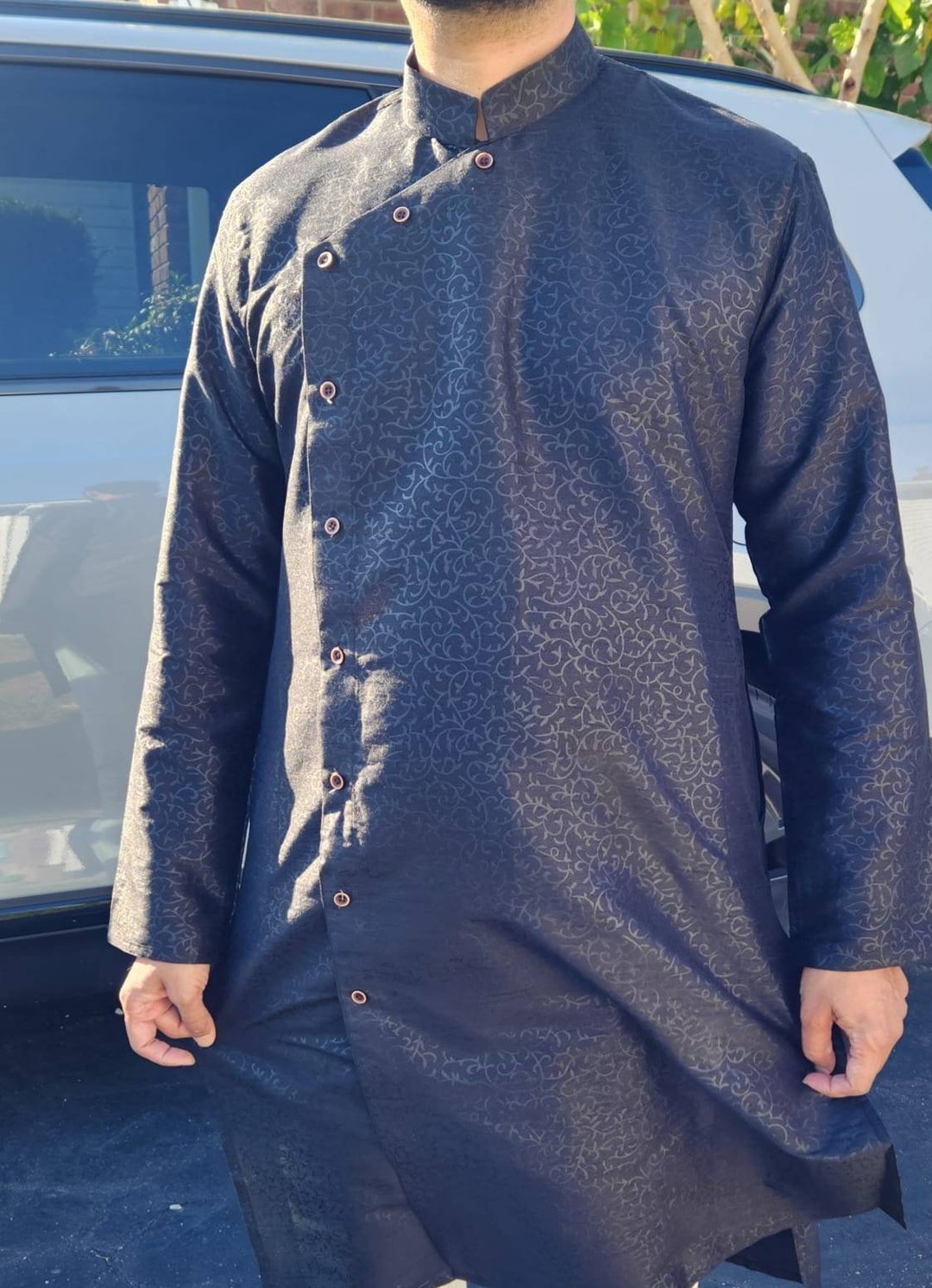Men Kurta Churidar Set Men's Kurta Pajama Indian Wear Desi Wear Party ...