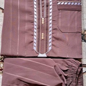 Men Thobe With Pants, African Men Wear , Islamic Clothing, Jubba Thobes ...