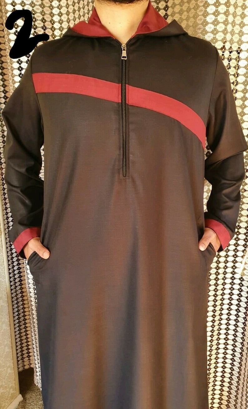 Thobes Thobe hooded Designer thobe Arabic dress Islamic | Etsy