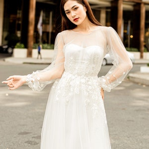 Bridal Cover Up, Wedding Dress Cover Up, Bridal Dress Topper, Long ...