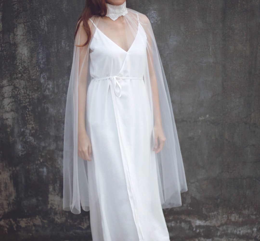 SALE/ Long Bridal Cape - Etsy