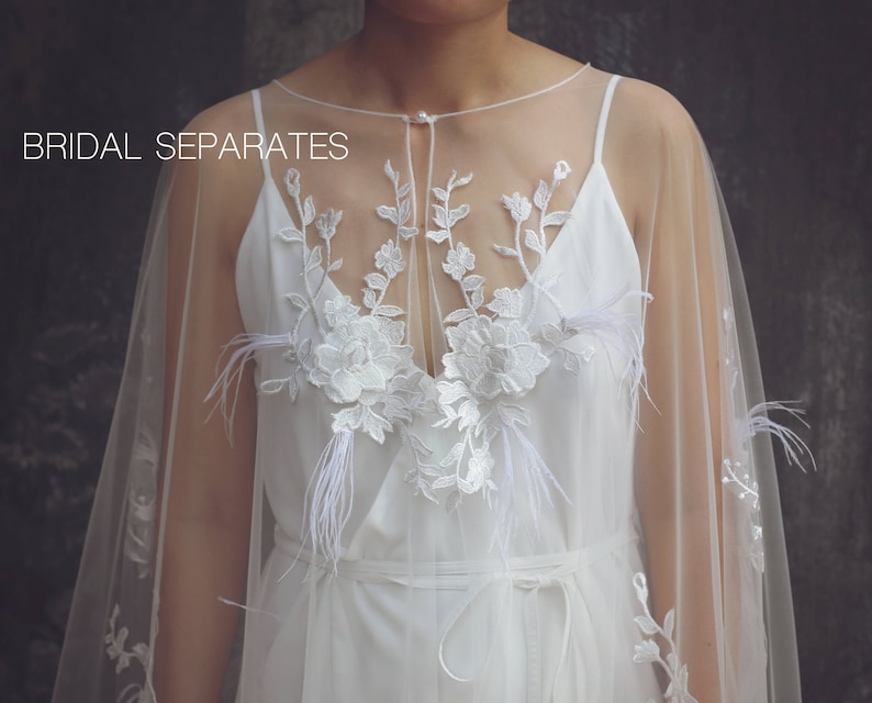 Bridal Separates Custom Bridal Separates Wedding Dress Cape | Etsy