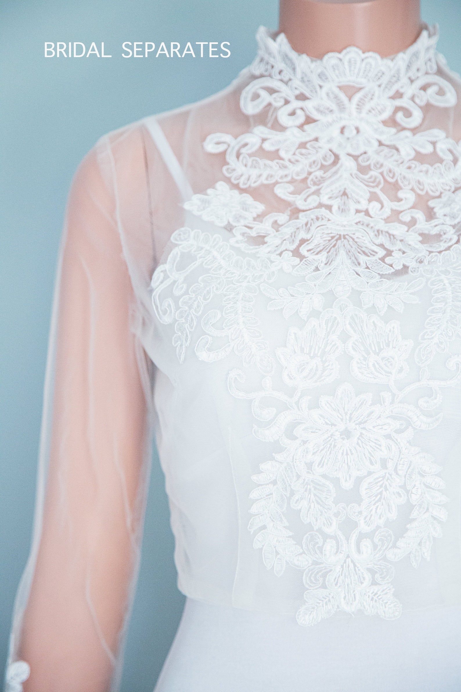 Lace Wedding Topper Lace Bridal Topper Long Sleeve Wedding - Etsy