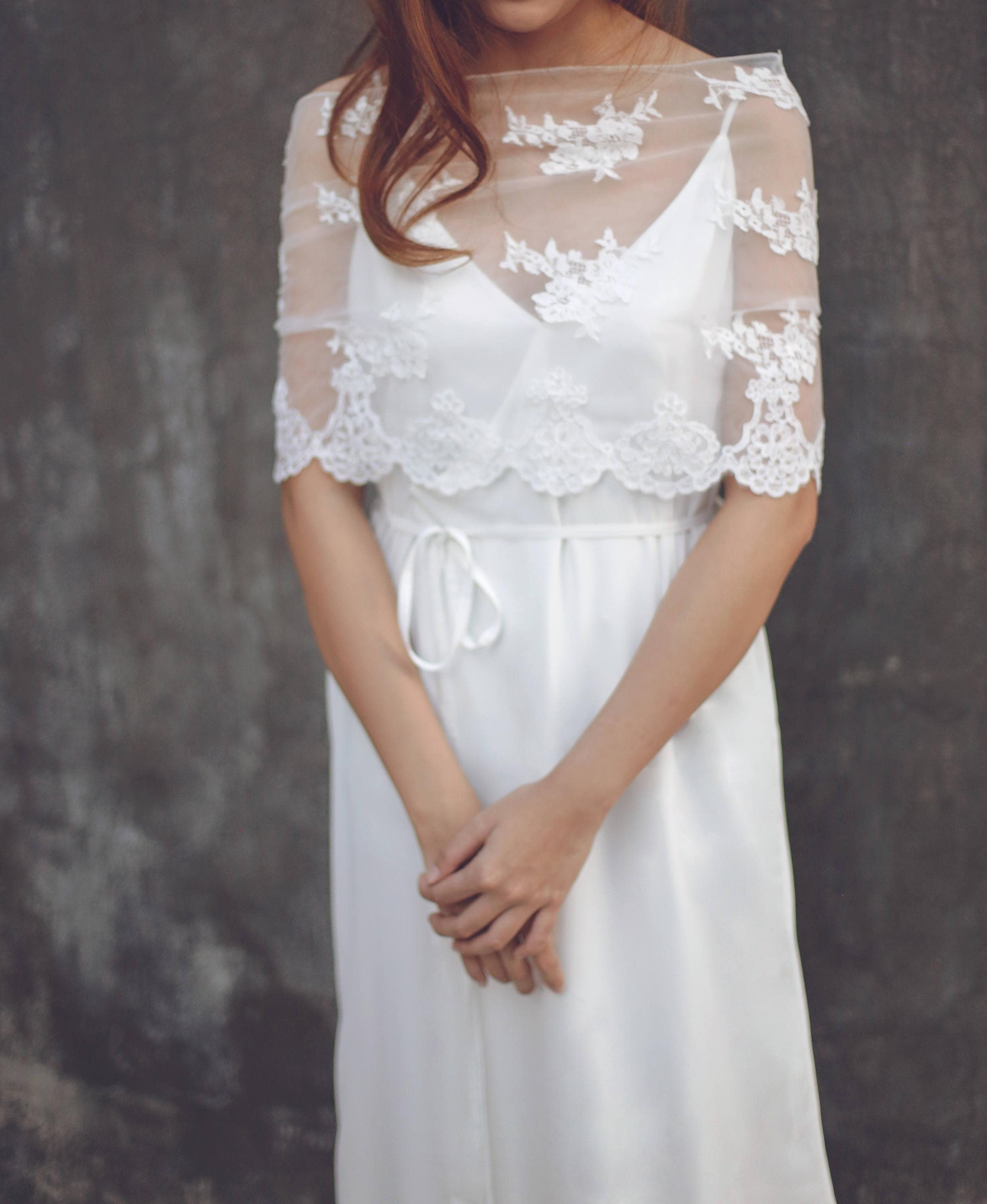 Lace Bridal Cape Lace Wedding Cover UpBridal Cover Up Lace | Etsy