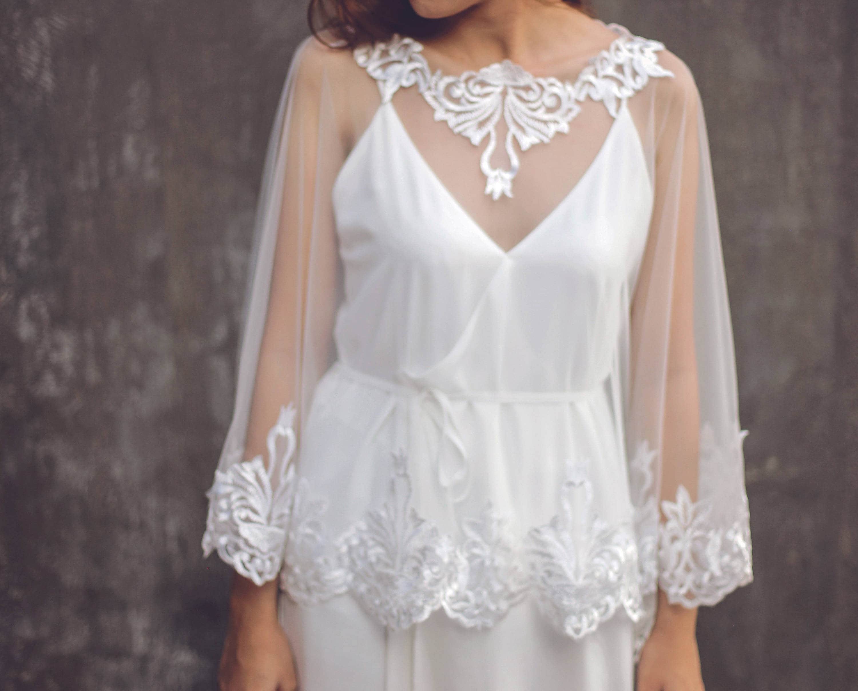 Bridal Separates, Custom Bridal Separates, Wedding Dress Cape ,bridal ...