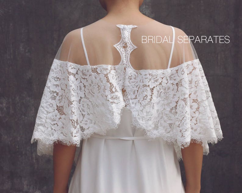 Lace Wedding Dress Cover Up Embellished Bridal Dress Cover | Etsy