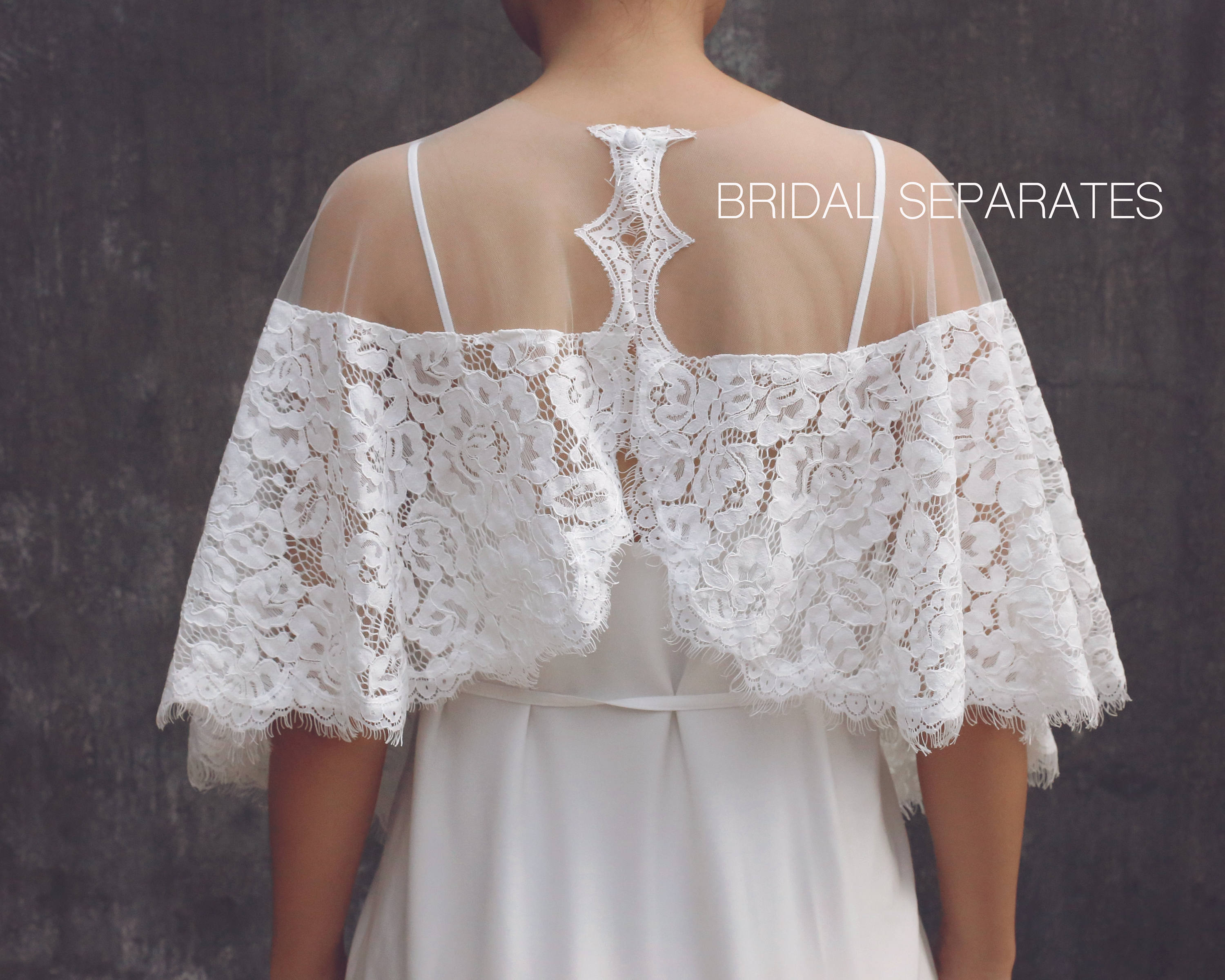 Lace Wedding Dress Cover Up Embellished Bridal Dress Cover | Etsy