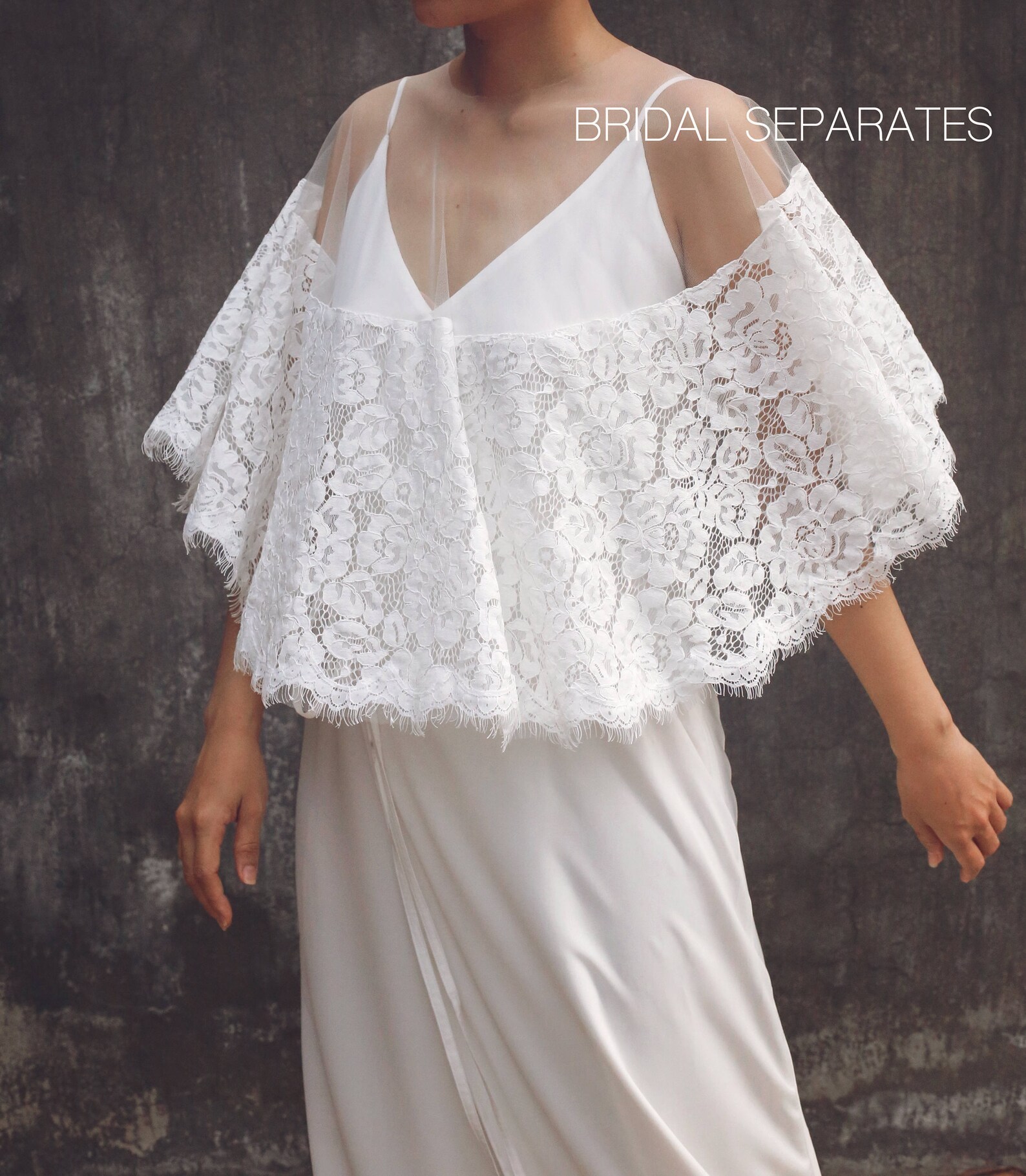 Lace Wedding Dress Cover Up, Embellished Bridal Dress Cover Up, Tulle ...