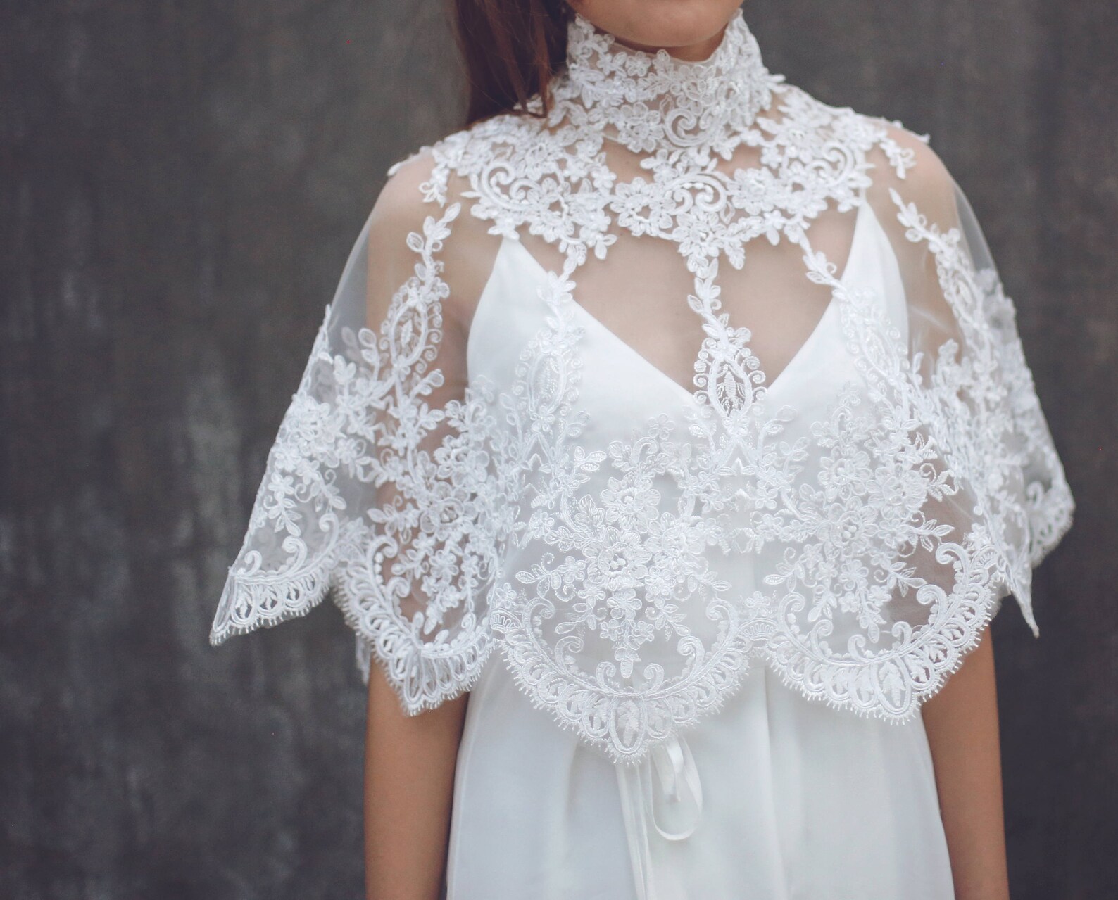 Winter Wedding Cape, Winter Bridal Cape , Winter Bridal Capelet ...