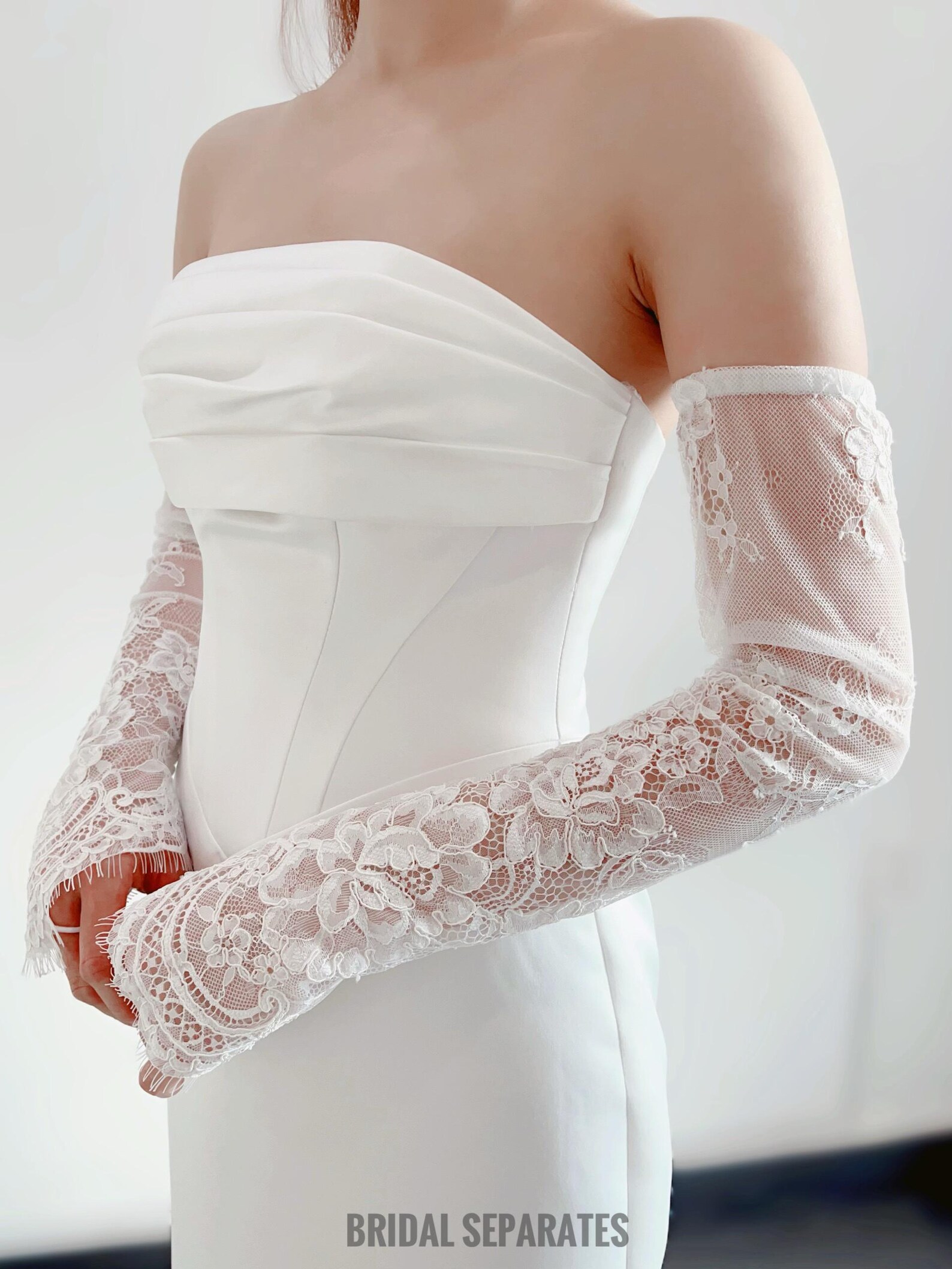 Detachable Lace Sleeves for Bridal Dress, Bicep Bridal Sleeves ...