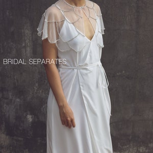 Crystal Bridal Capelet, Rhinestones Wedding Capelet, Rhinestone Bridal ...