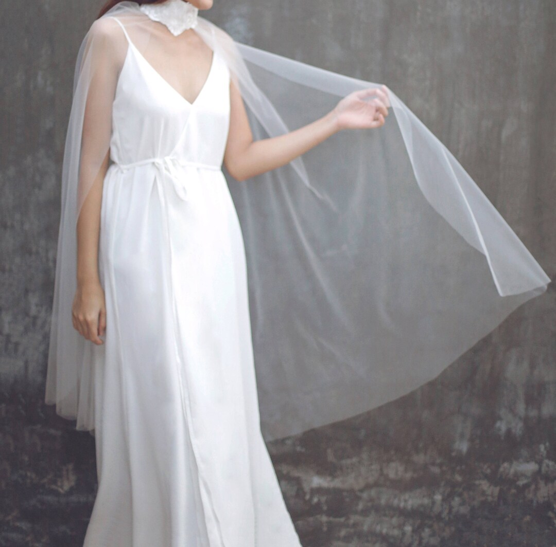 Winter Wedding Cape, Long Bridal Cape , Long Bridal Capelet, Christmas ...
