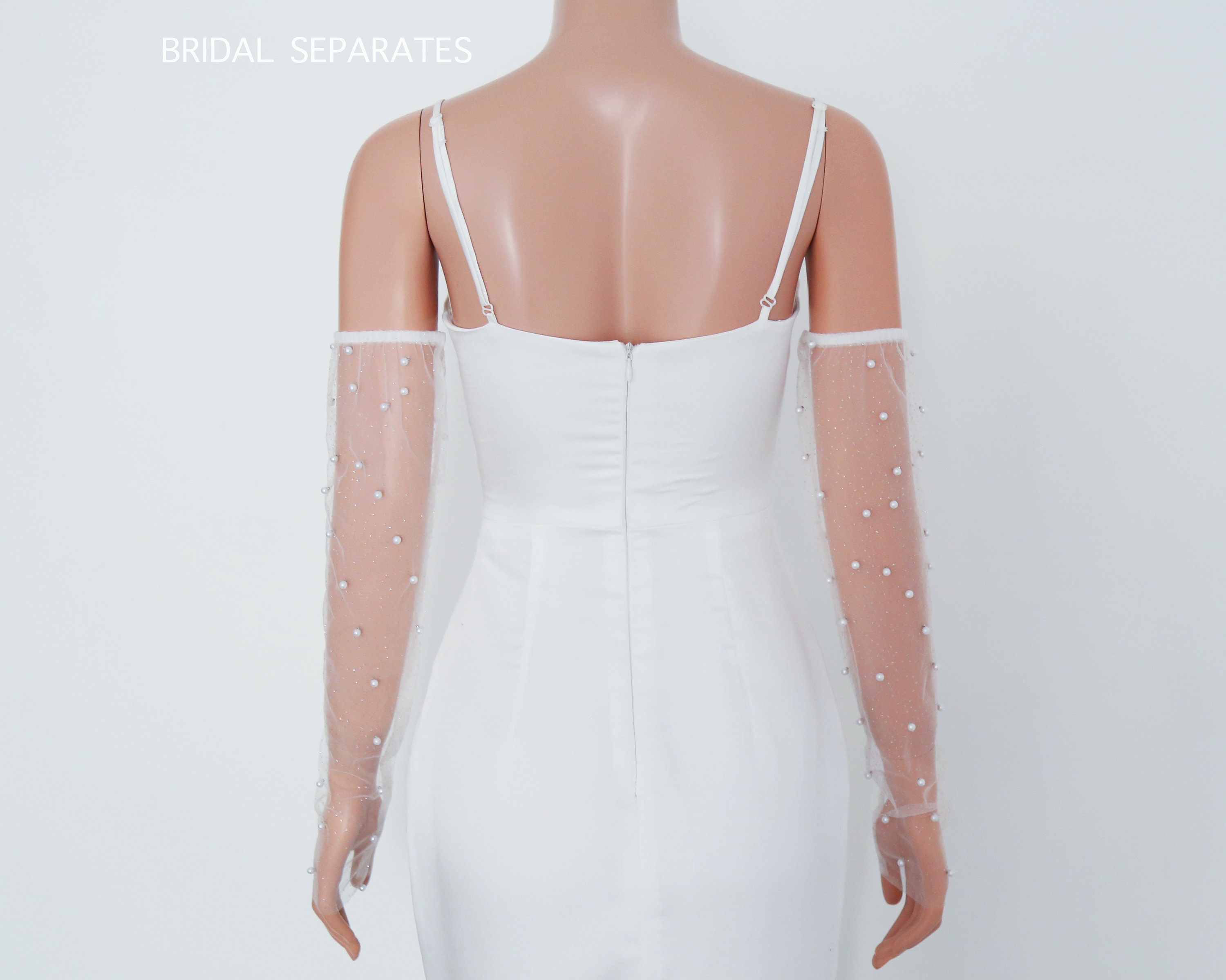 Wedding Sleeves Attachable, Detachable Bridal Long Sleeves, Detachable ...