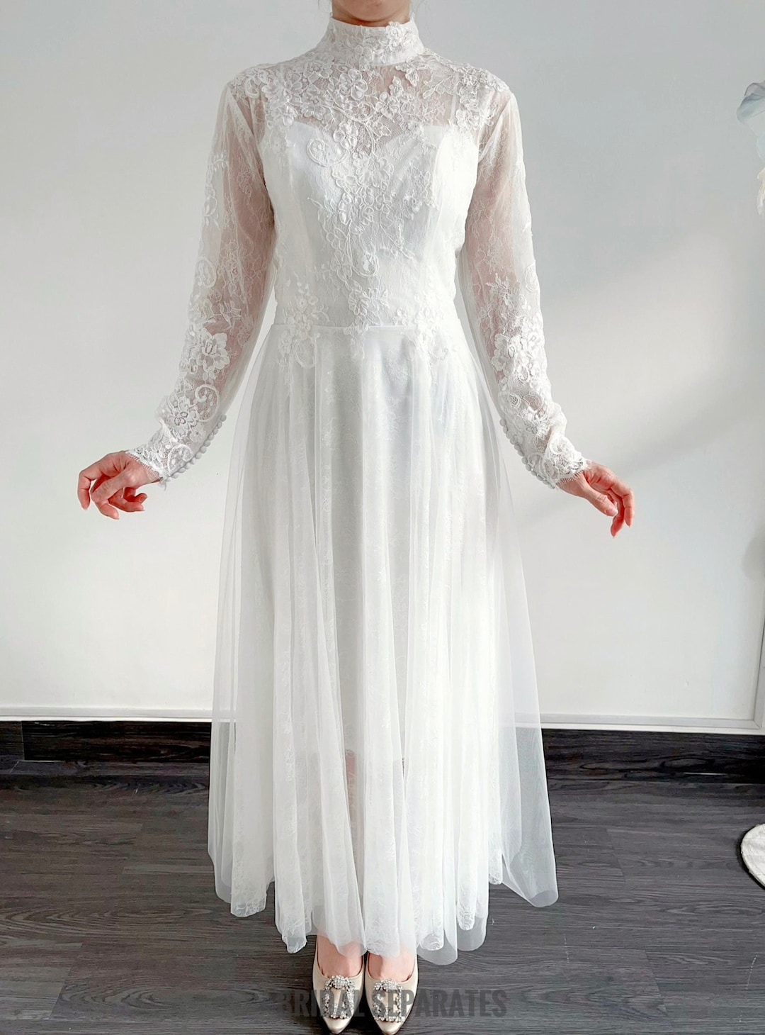 Chantilly Lace Bridal Dress Overlay, Lace Overlay for Bridal Dress ...