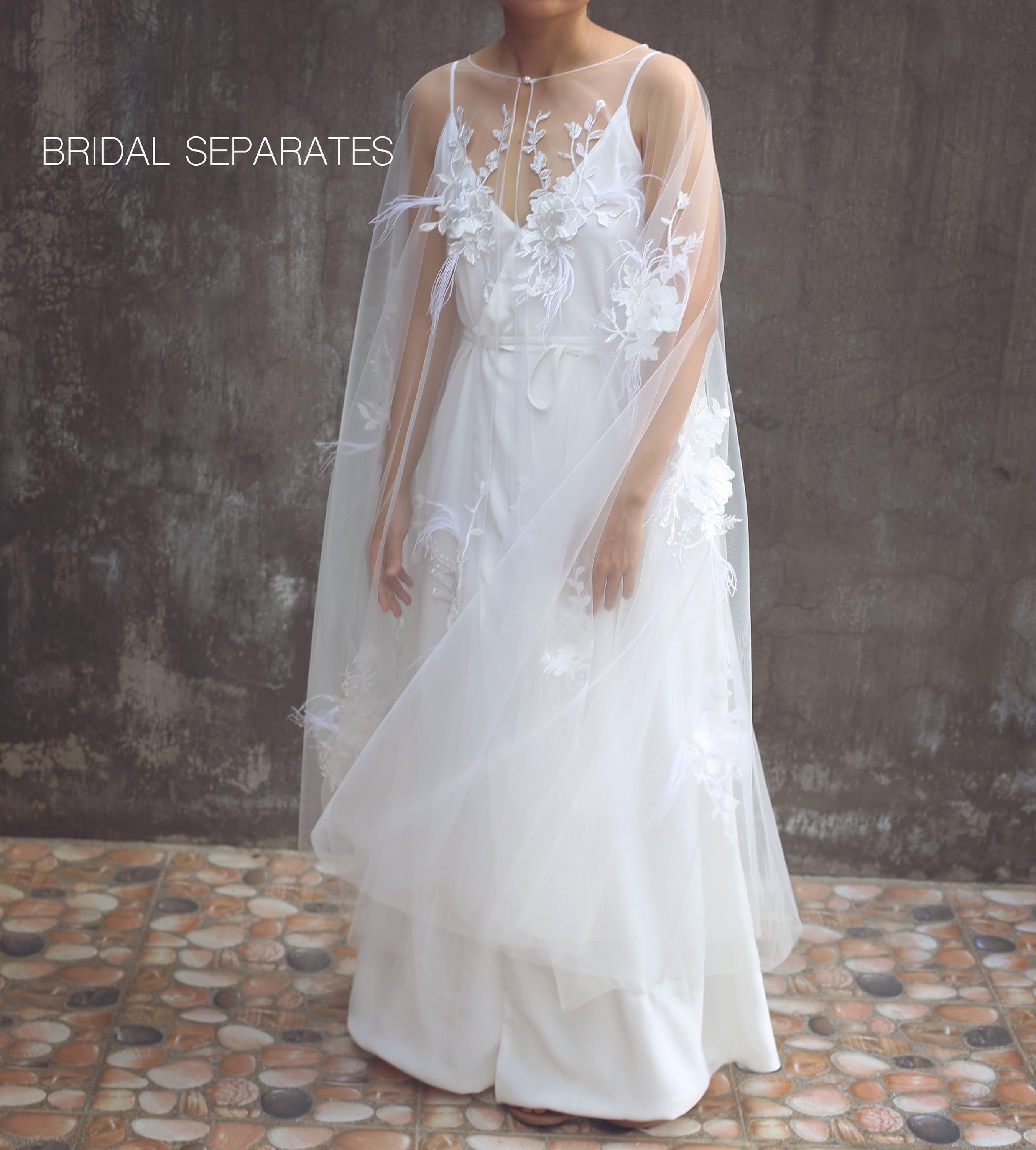 Bridal Separates, Custom Bridal Separates, Wedding Dress Cape ,bridal ...