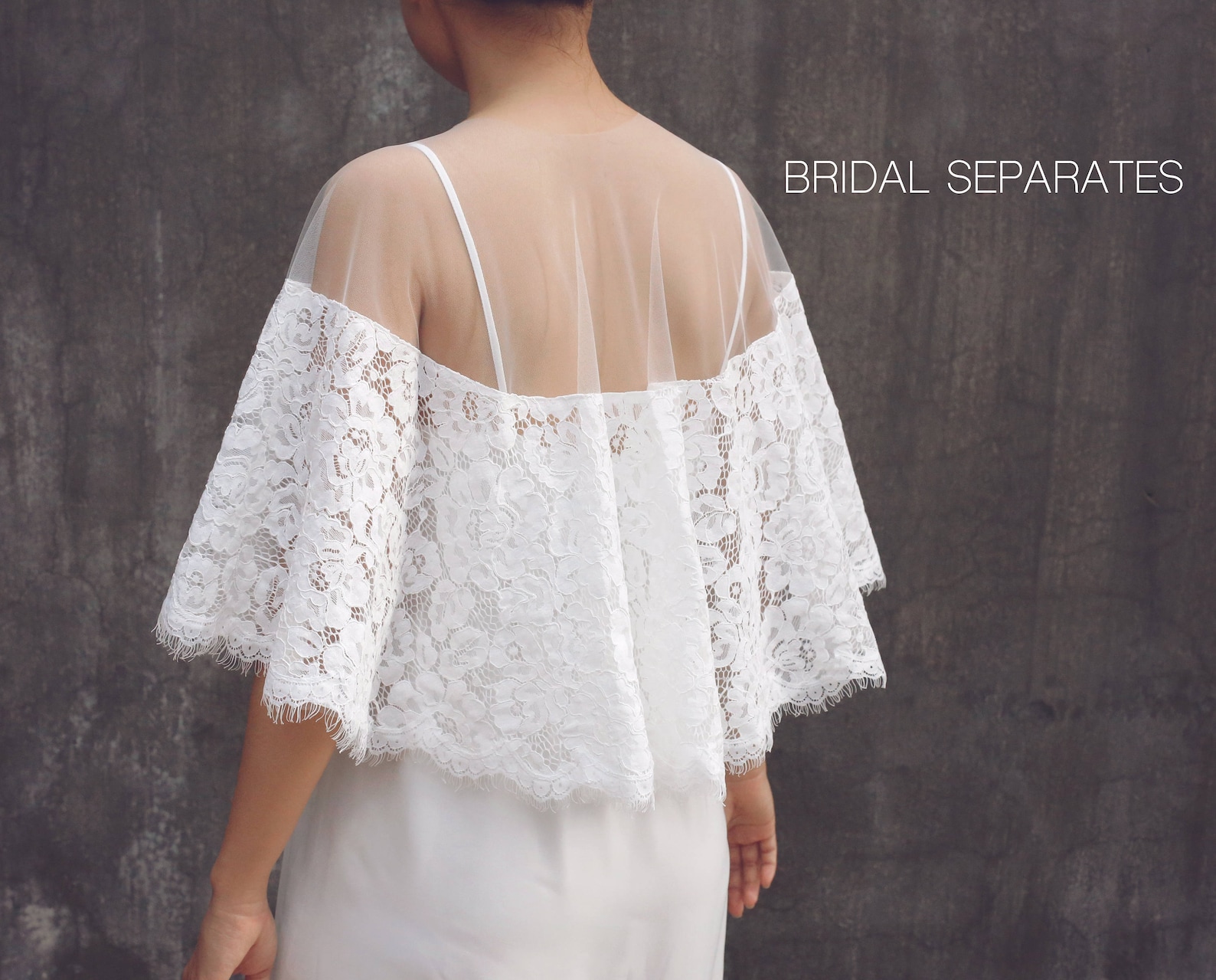 SALE/ Wedding Dress Cover Up, Embellished Bridal Dress Cover Up, Tulle ...