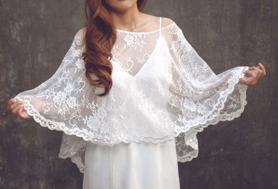 Bridal Cape Custom Wedding Cover Upbridal Cover Up Lace - Etsy