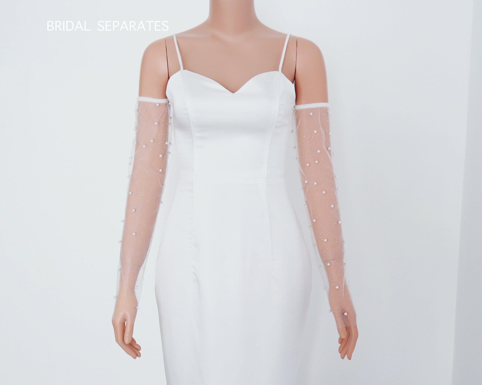 Wedding Sleeves Attachable, Detachable Bridal Long Sleeves, Detachable ...