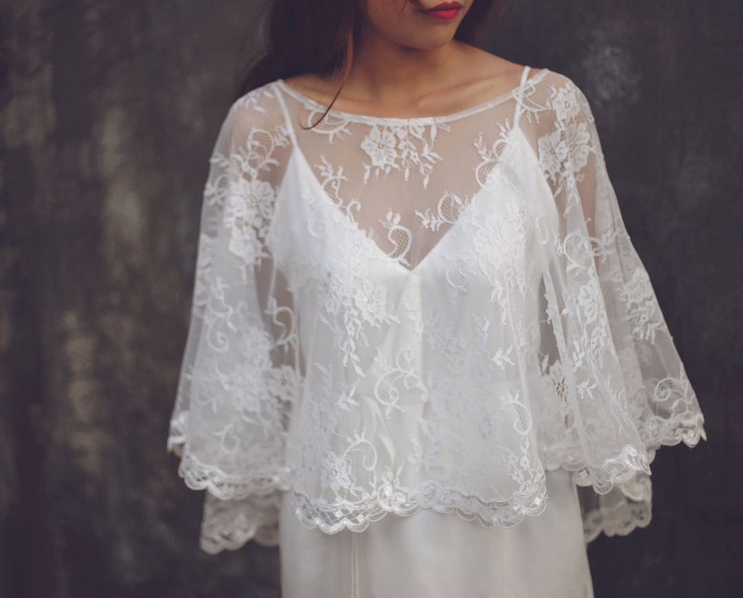 Bridal Cape, Custom Wedding Cover Up,bridal Cover Up, Lace Bridal ...