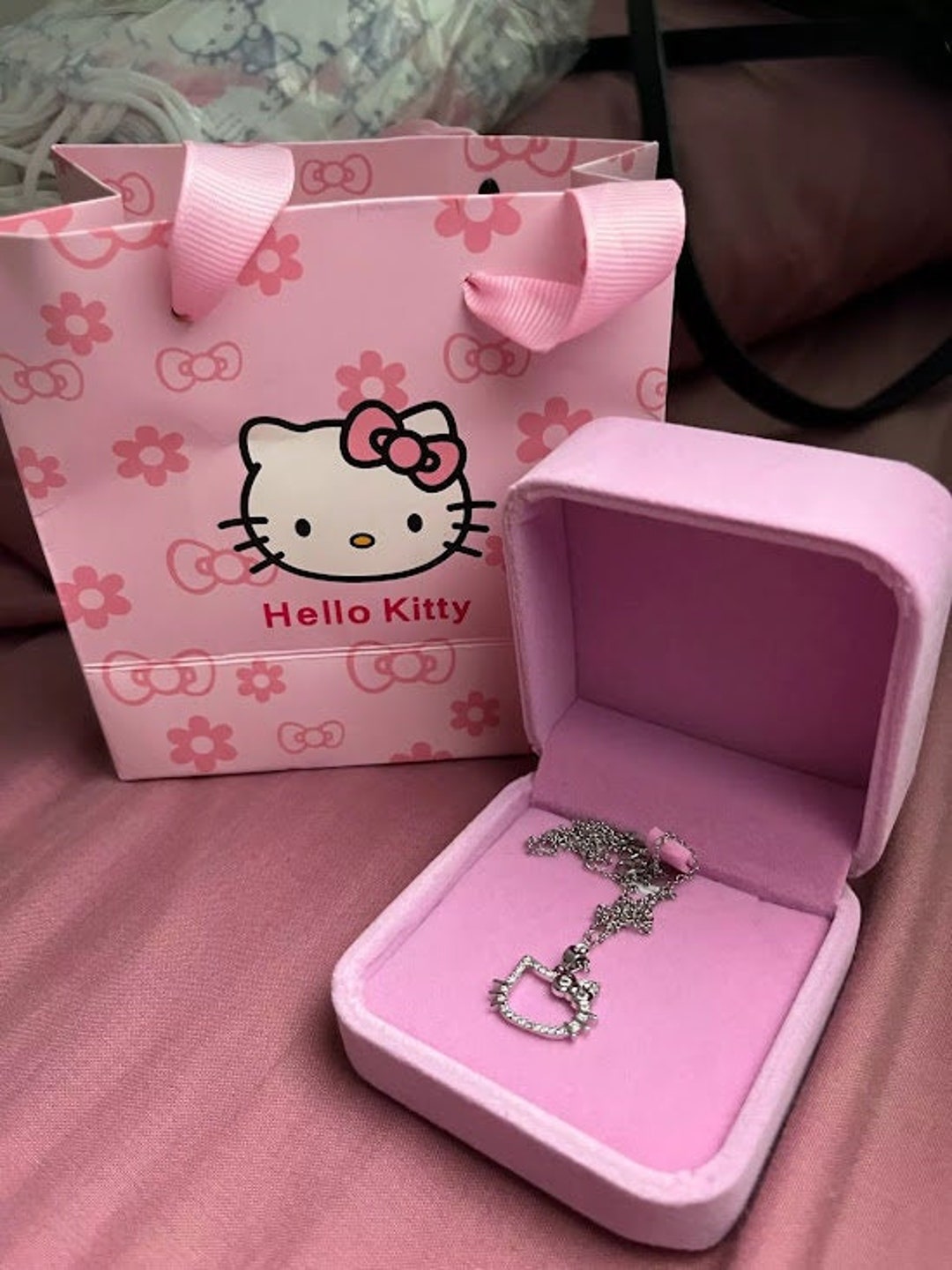 Hello Kitty Inspired Necklace 3 Y2k Hello Kitty Necklace / Hello Kitty ...