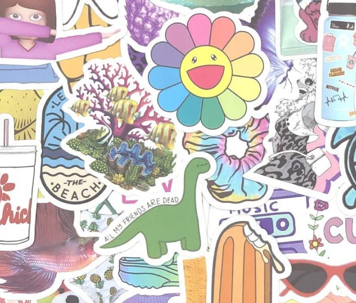 Aesthetic Random Sticker Pack   Y2k Stickers   Vsco Stickers   | Etsy