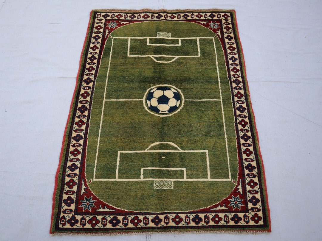 AUTH: Handmade Football Stadium Rug. - Etsy